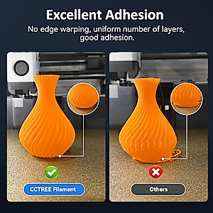 CCTREE PLA+ Filament 1.75mm, Stronger and Toughness 3D Printer Filament PLA Plus, Dimensional Accuracy +/- 0.03 mm, 1KG Spool (2.2 lbs), 3D Printing Filament for Most FDM 3D Printers, Olive Green