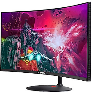 Sceptre 34-inch Curved UltraWide 21: 9 Creative LED Monitor 2560x1080 Frameless HDMI DisplayPort Up to 100Hz, Machine Black 2020 (C345W-2560UN)