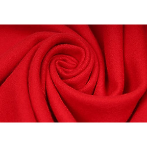 Shubb Men's Scarf, Soft and Warm Cashmere Feel Scarf for Men Winter Scarves Long, Red