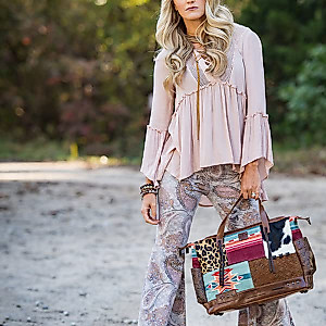 STS Ranchwear Remnants Diaper Bag Distressed Brown Leather One Size