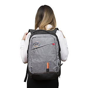 ARTIX Power Bank Water Resistant Backpack For Laptops and Smart Devices 7000mAh, Lightweight, Multipurpose, Fits Laptops Up To 15.6" (Dark Grey)