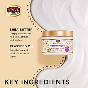 African Pride Moisture Miracle Curl Cream, Hydrate & Strengthen 12oz (Pack of 3)
