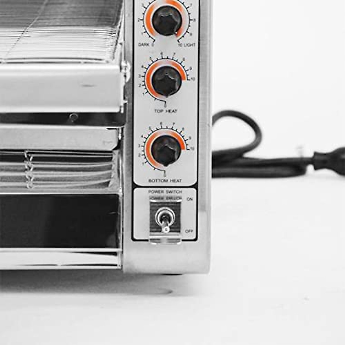 Omcan 11387 14 Inch Wide Conveyor Belt Adjustable Heat and Speed Stainless Steel Infrared Baking Commercial Kitchen Toaster Oven