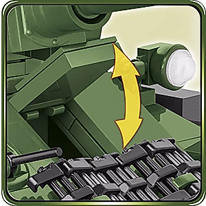 Cobi toys 668 Pcs Historical Collection WWII /2542/ T 34-85, Green