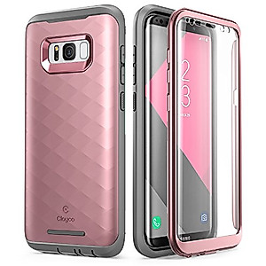 Galaxy S8 Case, Clayco [Hera Series] [Updated Version] Full-Body Rugged Case with Built-in Screen Protector for Samsung Galaxy S8 (2017 Release) (Rosegold)