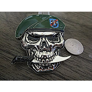 US Army 20th SFG(A) Special Forces Group Creed Green Berets Skull Challenge Coin