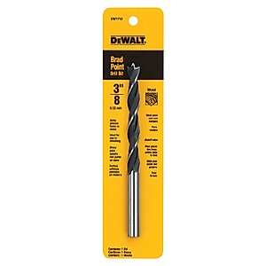DEWALT DW1710 3/8-Inch Brad Point Bit