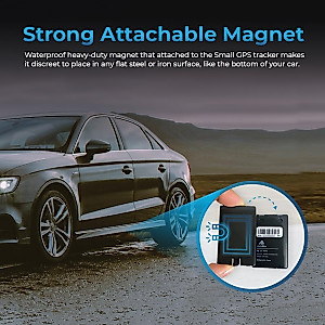 AutoSky GPS Tracker - Small Portable, Splashproof Magnet Mount, North and South America Coverage. 4G LTE Real-Time Tracking for Vehicle, Asset, Fleet, Elderly and More. Subscription is Required