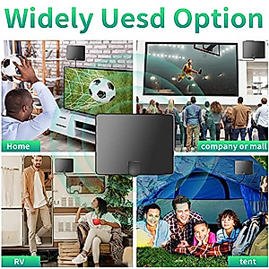2023 TV Antenna Digital HD Indoor Smart Antenna Amplifier 420+ Miles Long Range - Support 4K 1080p Fire Stick and All Television VHF UHF - Outdoor Signal Booster for Local Channels -20ft HDTV Cable