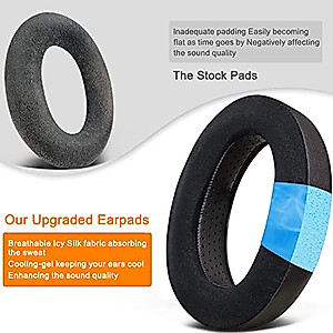 SOULWIT Cooling-Gel Earpads Cushions Replacement for Sennheiser HD650, HD660 S, HD600, HD6XX, HD58X, HD580, HD565, HD545, HD535 Headphones, Ear Pads with Noise Isolation Foam, Added Thickness
