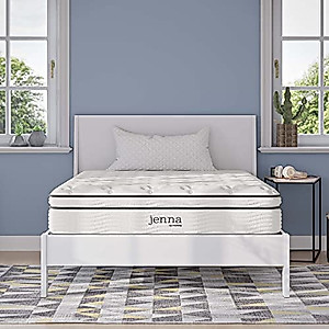 Modway Jenna 10” Innerspring and Memory Foam Full Mattress With Individually Encased Coils