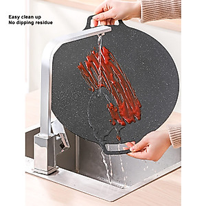 Korean Bbq Grill,Korean Bbq Grill Pan,Grill Pan,Korean BBQ Plate Barbecue Grill Non Stick Circular Frying Pan for Home Outdoor Stove (30cm gas model)