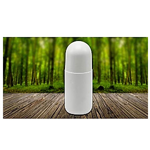 glasstore 4Pcs 50mL Empty Refillable Roll-on Bottle White Plastic Anti-perspirant Roller Bottles Leak-Proof DIY Deodorant Container with Roller Ball