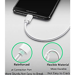 Super Charging Cable Replacement for Huawei P30 Pro 5A Supercharge USB Type C Cable, 3.3FT Super Fast Charge Type-C Cable for Huawei P20 Pro, Mate 20 Pro, Mate 10 Pro, P10 Plus, Mate 20 (White)