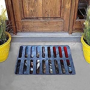 3D Stereo Vision Clown Door Mat Living Room Bedroom Coffee Table Mat Generic Halloween Carpet（15.6×23.6 INCH） (Color19)