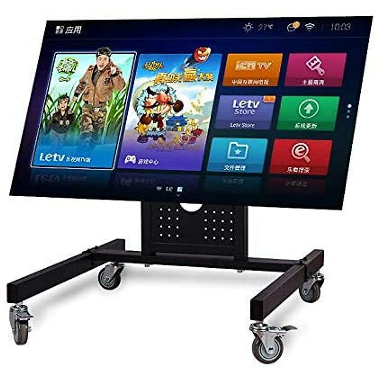 sunter98 Rolling TV Mount Stand Trolley 32-65inch Plasma Screen LED LCD Monitor Low Height Stand Cart D750