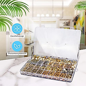 FYY (2 Pack Plastic Organizer Box 36 Grids, Clear Plastic Organizer Box Storage, Jewelry Craft Storage Container, Bead Box, Fishing Tackles Box, Jewelry Box, Embroidery DIY Art Craft Accessory