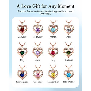 S925 Sterling Silver Necklace for Women, Jewelry for Wife Girlfriend Anniversary, Mom Birthday Christmas Gifts Necklaces, Daughter Heart Love Jewel, Gift for Her, Mar