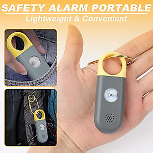 Reepos Personal Safety Alarm - 130dB Siren Whistle with SOS LED Strobe Light - Keychain Alarm for Women, Kids, Elderly