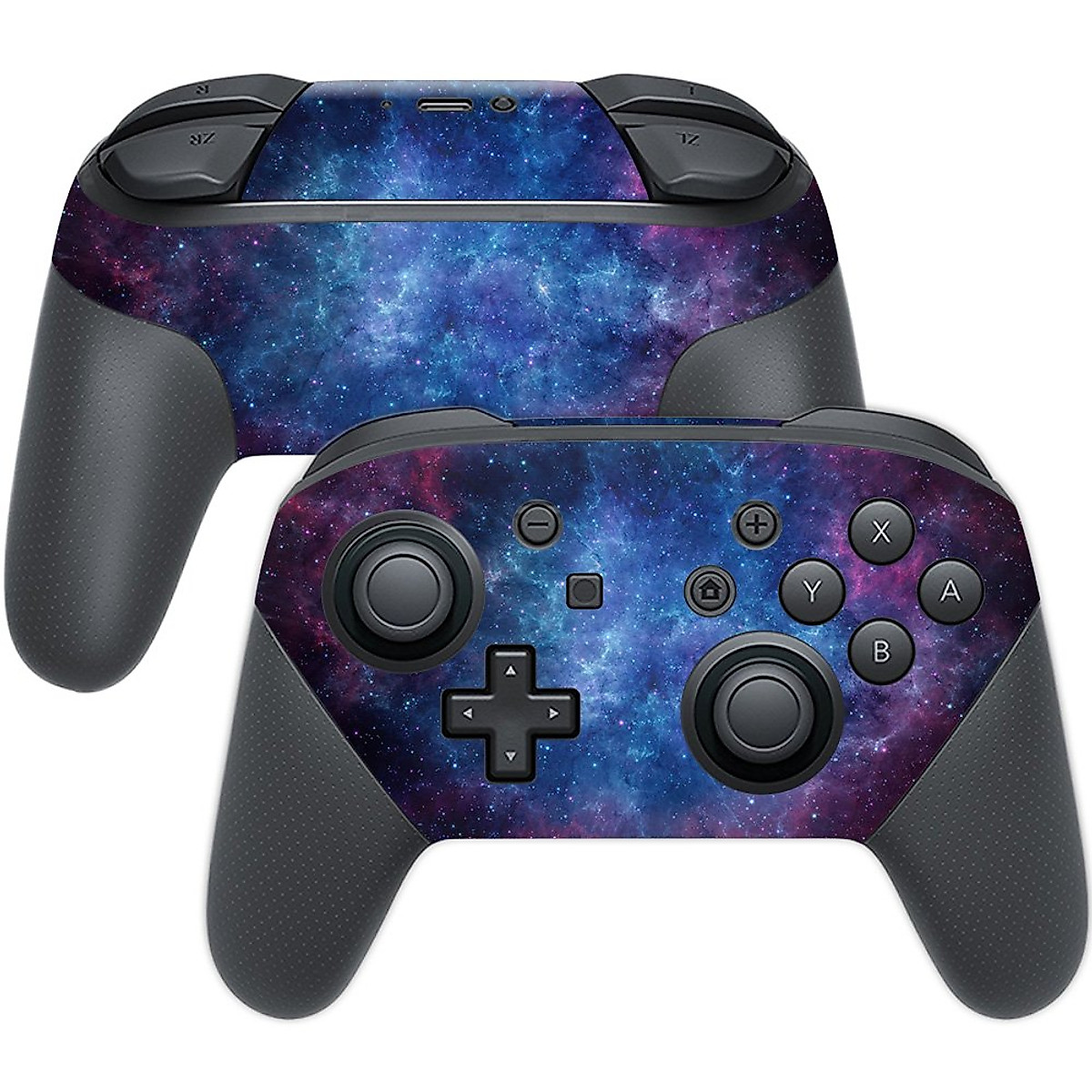 MightySkins Skin Compatible with Nintendo Switch Pro Controller - Nebula | Protective, Durable, and Unique Vinyl Decal wrap Cover | Easy to Apply, Remove, and Change Styles | Made in The USA