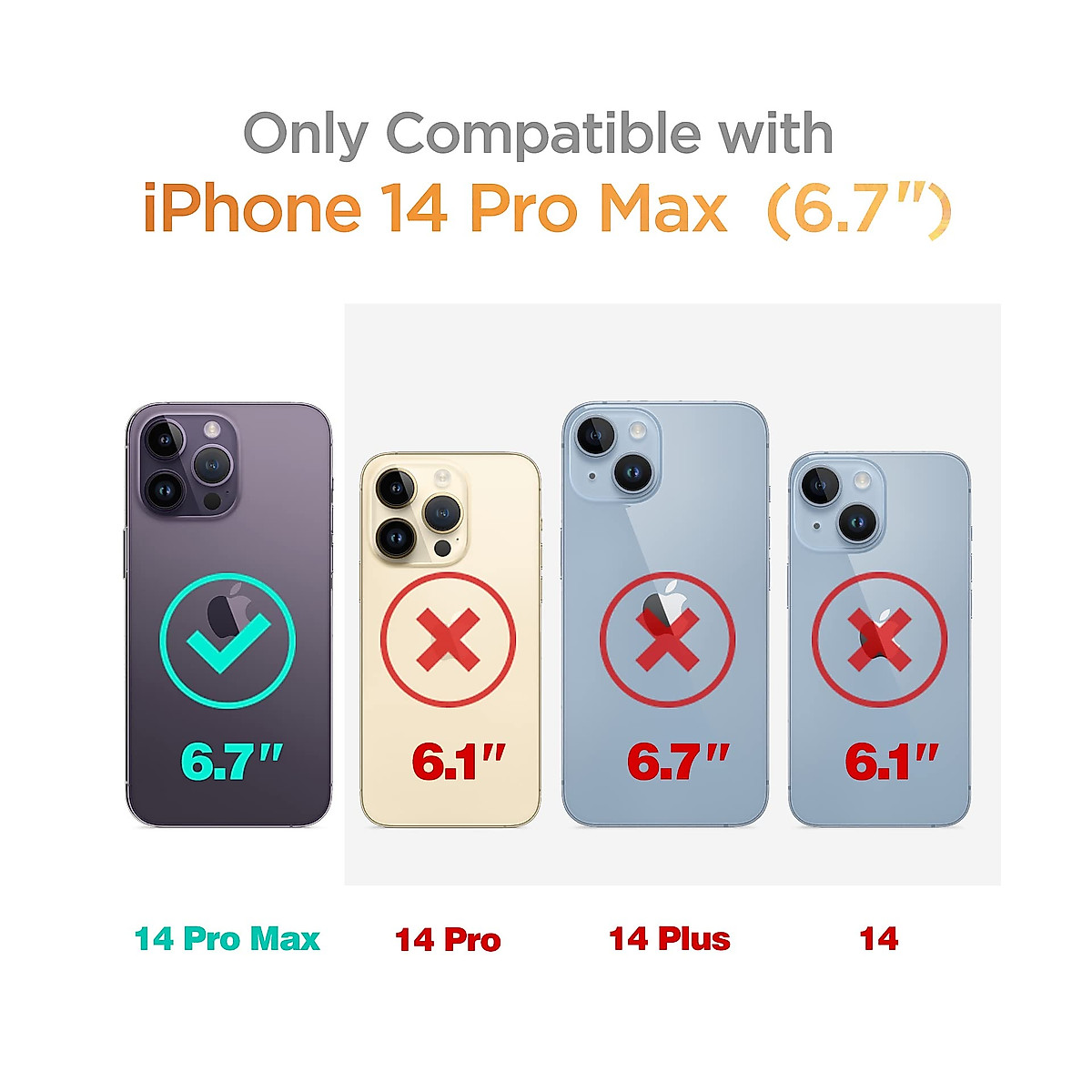 GVIEWIN Designed for iPhone 14 Pro Max Case, Screen Protector + Camera Lens Protector Flower Shockproof Clear Floral Design Protective Women Phone Cover for iPhone 14 ProMax (Hibiscus)