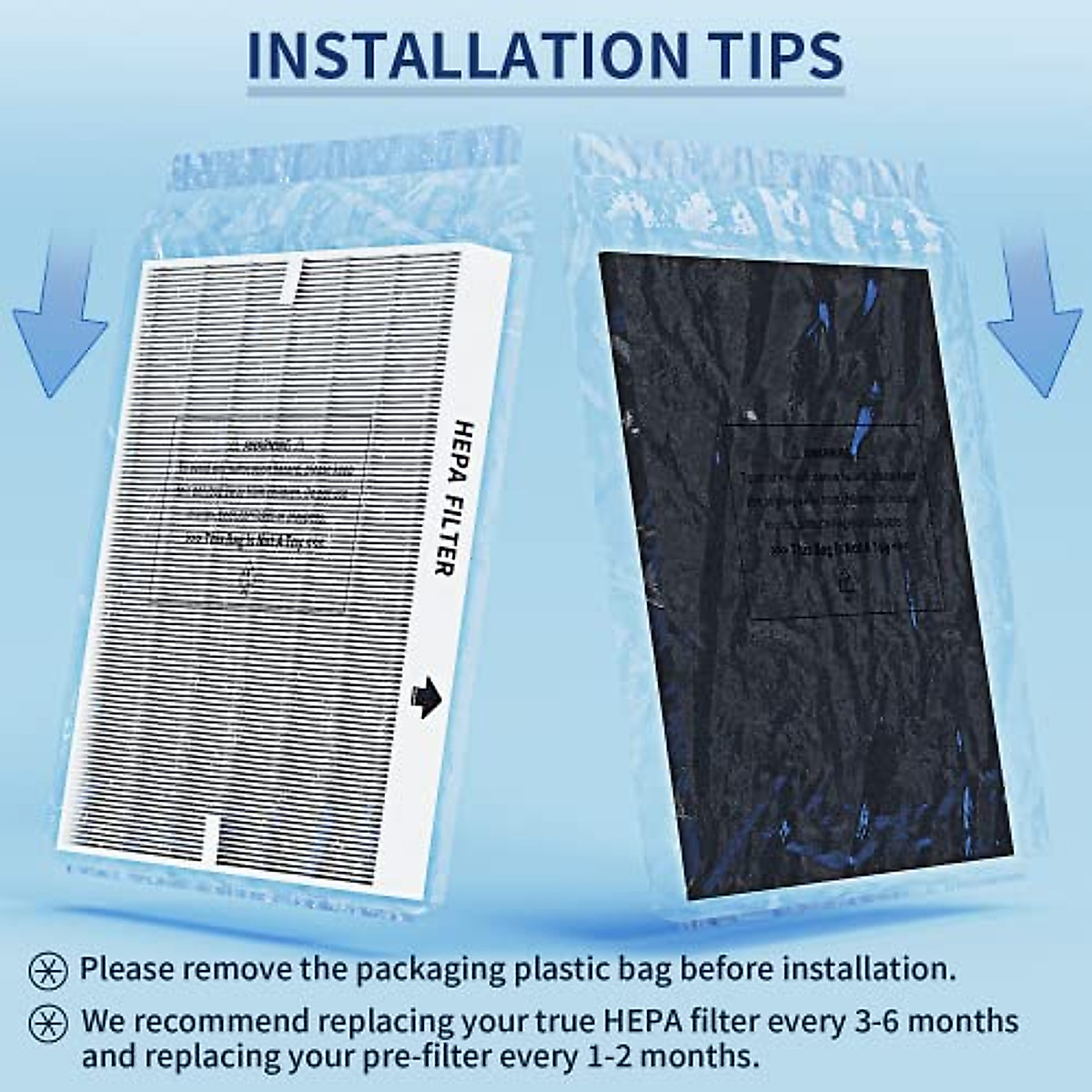 2-Pack Airmega AP-1512HH Filter Set Replacement for Coway Airmega AP-1512HH and 200M Air Purifiers, 2 True HEPA and 8 Carbon Pre-Filters, Compared to Part # 3304899