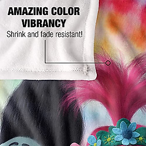 Trolls Blanket, 36"x58", Holding Hands Silky Touch Super Soft Throw