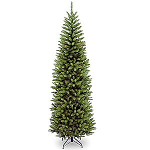 National Tree Company Artificial Slim Christmas Tree, Green, Kingswood Fir, Includes Stand, 7.5 Feet