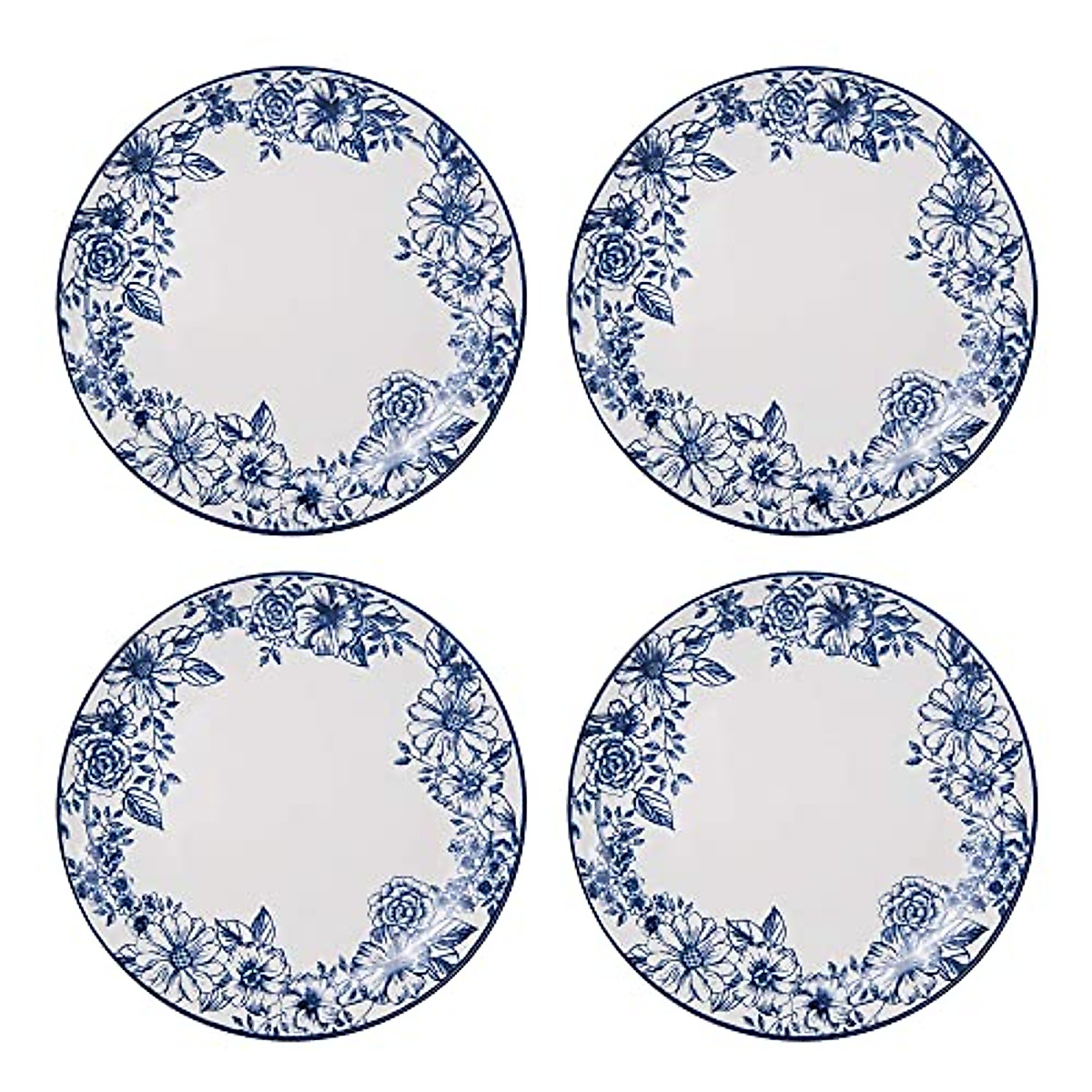 Pfaltzgraff Gabriela Blue 16-Piece Dinnerware Set, Service for 4