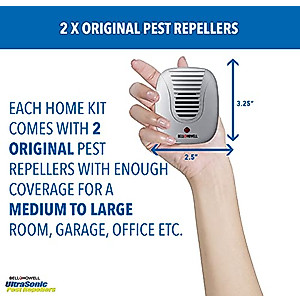Bell and Howell Ultrasonic Pest Repeller Home Kit (Pack of 6), Ultrasonic Pest Repeller, Pest Repellent for Home, Bedroom, Office, Kitchen, Warehouse, Hotel, Safe for Human and Pet