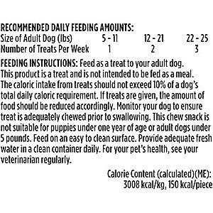 Purina Prime Bones Made in USA Facilities Limited Ingredient Small Dog Treats, Chew Stick with Wild Venison - 12 ct. Pouch