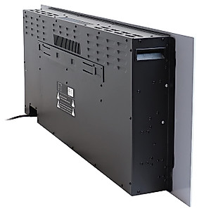 Sunnydaze Sophisticated Hearth 50-Inch Indoor Electric Fireplace - Wall-Mounted/Recessed - 3 Flame Colors - White