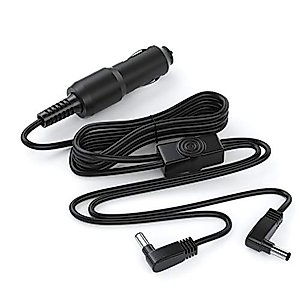 PWR+ Car Charger Replacement for NaviSkauto WONNIE Milanix Proscan Sylvania Philips Dual Screen Portable DVD Player DC Adapter Auto Power Supply Extra Long 11 Ft Cord