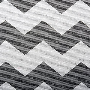DII Collapsible Polyester Storage Cube, Chevron, Gray, Large