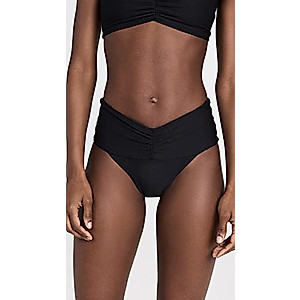 L*Space Women's Bardot Bikini Bottom Classic, Black, XS