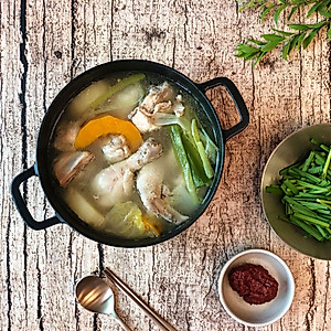 MOOSSE Premium Dutch Oven, Enameled Cast iron Pot for Induction Cooktop, Stove, Oven, No Seasoning Required, Made in Korea, 4.2 Quarts (4L), 9.4” (24 cm)