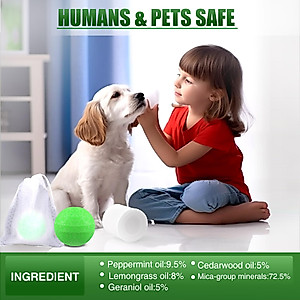 Mice Rodent Repellent 12Pcs 0.8lb, Peppermint Oil to Repel Mice and Rats, Rodent Repellent for Car Engines, Natural Ingredients Rat Repellent Balls Deterrent Indoor Pest Insect Control, Family & Pet Safe