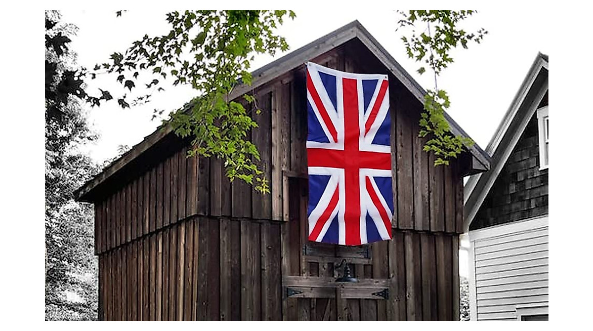 British Flag 2x3 FT Union Jack Banner for Outdoor & Indoor Use