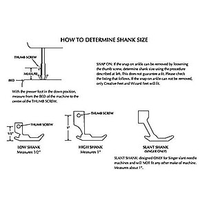 STORMSHOPPING 2 Pcs Universal General Purpose Zigzag Foot Straight Stitch Foot for Most Singer, Brother, Janome, Kenmore, babylock Domestic Low Shank Sewing Machines