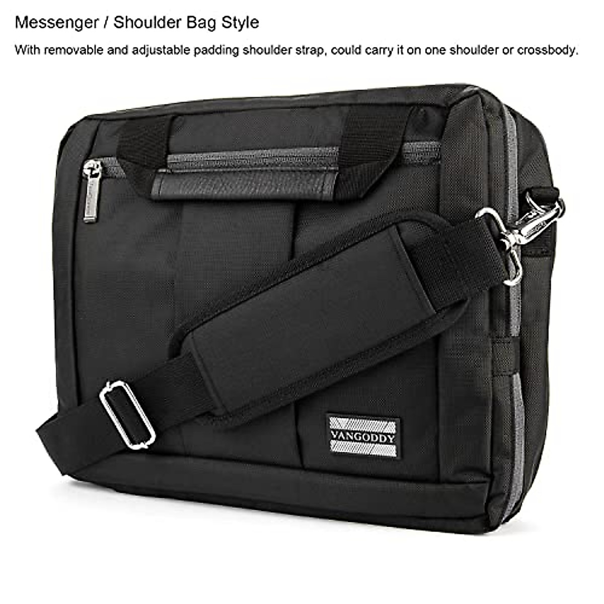 Vangoddy 11 12 In Tablet Bag for Latitude 5285, 7030 Rugged Extreme, 7320 Detachable, for Galaxy Tab S7 FE, Tab S8 Plus