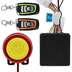 12V Universal Motorcycle Alarm System Remote Control Engine Start 125dB