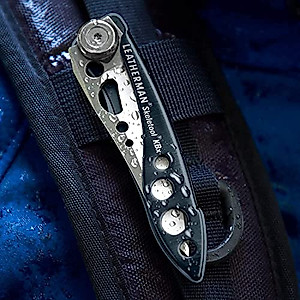 LEATHERMAN, Skeletool KBX Pocket Multitool with Knife and Bottle Opener, Columbia Blue