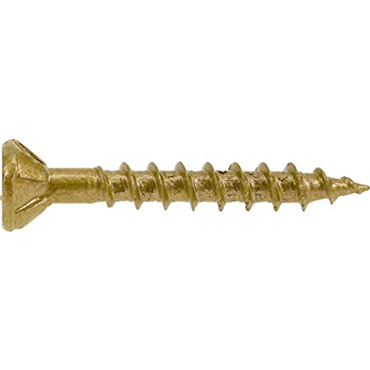 Power Pro 48605 Wood Screws, #8 x 1-1/4", Premium Outdoor Deck Screws, Rust Resistant, Epoxy Coated Bronze, 5lb Tub, 1215 pcs