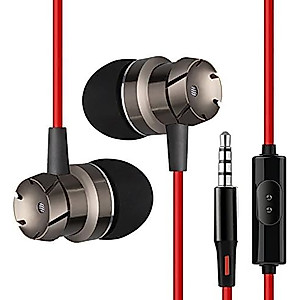FANTIA Wired Earbuds Headphones in-Ear Earphones with Microphone Remote. 3.5mm Plug in Audio Jack