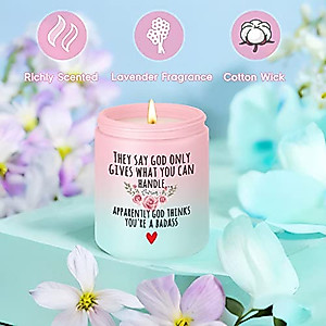 GSPY Scented Candles - Funny Get Well Gifts, Cancer Gifts for Women, Men - Chemo Gifts, Get Well Soon Gifts for Women, Best Friend - Breast Cancer Support, Encouragement Gifts, Surgery Recovery Gifts