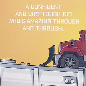 Hallmark Birthday Greeting Card for Kids (Hasbro Tonka Truck)