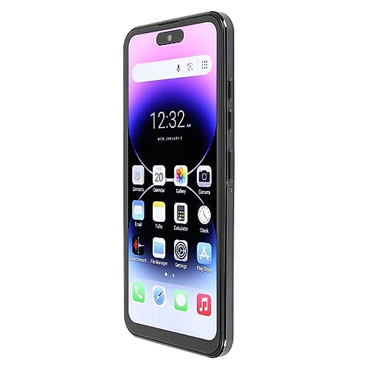 FOLOSAFENAR Big Screen Mobile Phone US Plug 100-240V 8MP 24MP 8GB RAM 256GB ROM 2520 X 3088 4G Face Unlocks Smartphone for Work (#2)