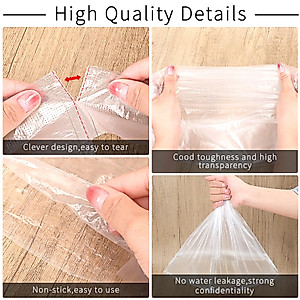 Muranana 12" x 16" Food Storage Bags Plastic Produce Bag, Grocery Clear Bag for Fruits, Vegetable, Bread, Plastic Bags, Food Storage Clear Bags, 350 Bags (1 Roll)