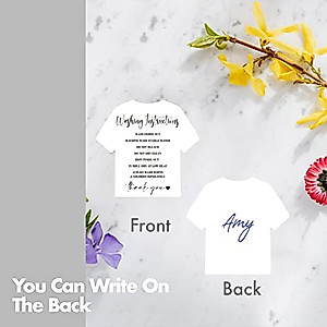 200 PCS T Shirt Washing Instruction Cards, Clothes Cleaning Care Instruction Insert Customer Direction Card for Small Business Online Shop Owner (3.6” x 3.4”)