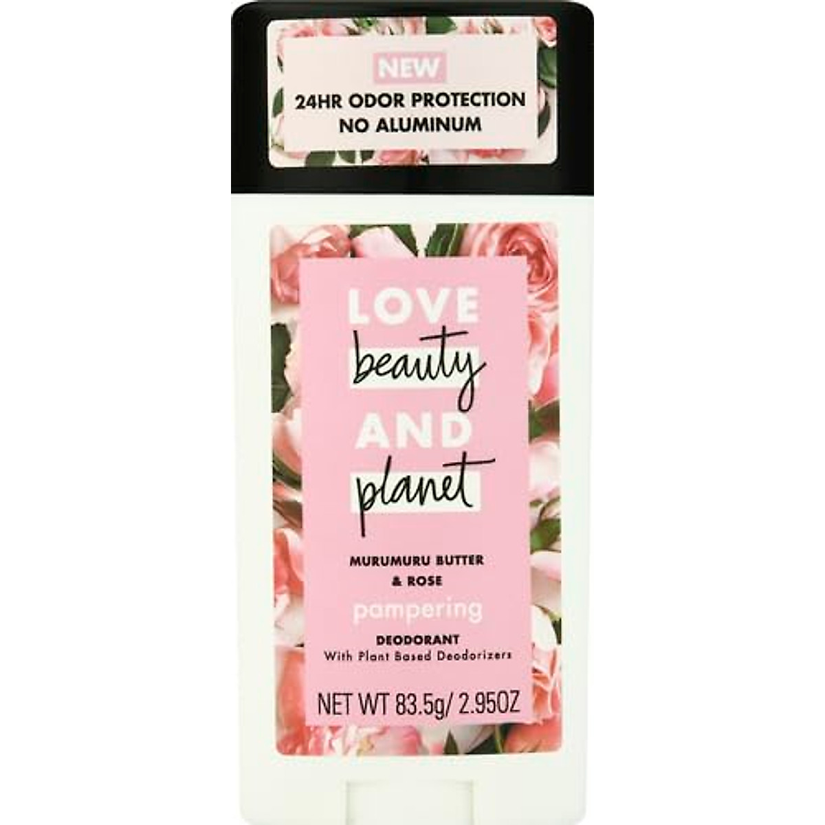 Love Beauty And Planet Deodorant, Murumuru Butter and Rose, 2.95 Oz